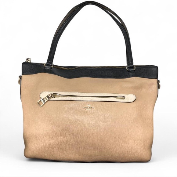 Coach | Bags | Coach Tyler Pebbled Leather Tyler Geometric Colorblock ...